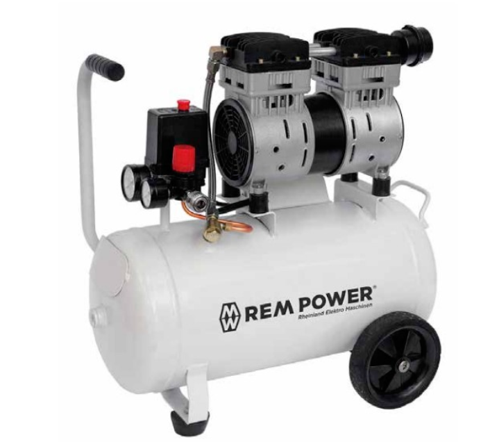 REM POWER bešumni kompresor Silent EL150/8/24, 24L, 800W