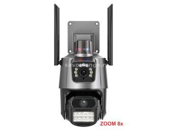 CAM-IP6MP-EP11-8X ZOOM GMB kamera 6 mpix microSD iCSee xmeye pro app Two-way voice PTZ ip66,2x3.6mm