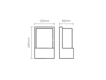 Zidna lampa 1xE27 (JM-055)