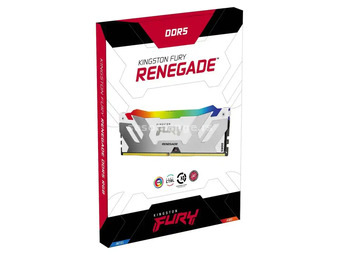 KINGSTON DIMM DDR5 32GB (2x16GB kit) 6800MTs KF568C36RWAK2-32 FURY Renegade RGB White