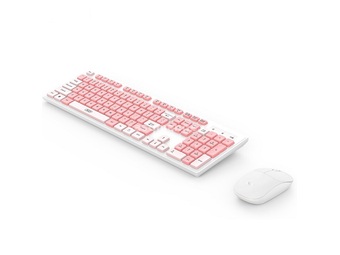 XO Bežična Tastatura i Miš KB-05 pink