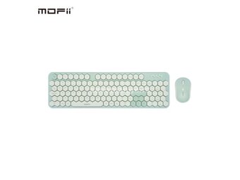 MOFII WL HONEY COMB set tastatura i miš u ZELENO/BELOJ boji