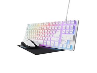 TRUST Tastatura miš i podloga GXT794W 3-u-1 BUNDLE Beli