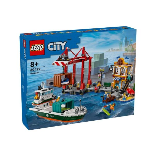 LEGO 60422 Morska luka sa teretnim brodom