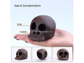 Keramička dekoracija za akvarijum skull model 4