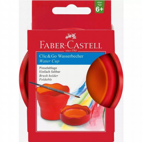 FABER CASTELL Časa Clic&Go, crvena 181517