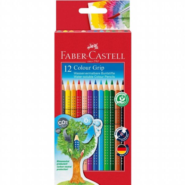 FABER CASTELL Drvene bojice Grip, set 1/12 112412