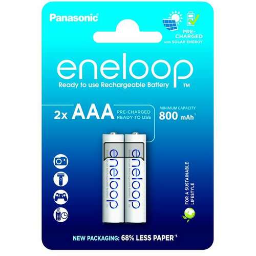 PANASONIC ENELOOP AAA/2B BK-4MCDE/2CP