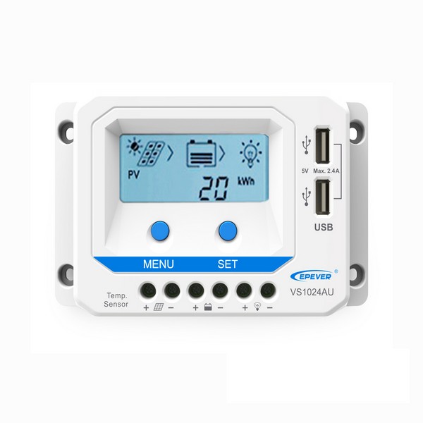 SOLARNI KONTROLER PUNJENJA 10A 12/24VDC VS1024AU LCD EPEVER