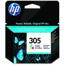 HP 305 Tri-color Original Ink Cartridge, 3YM60AE