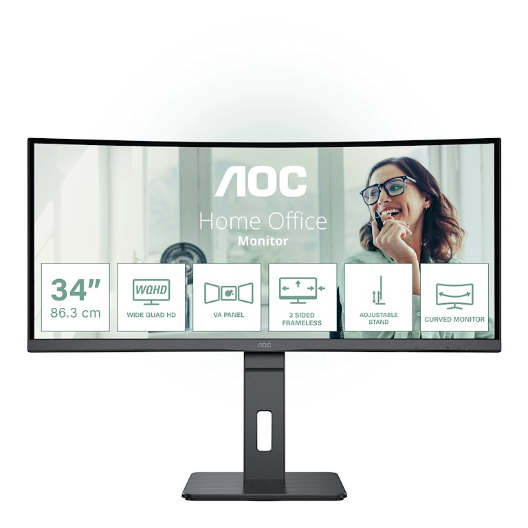 AOC CU34P3CV VA zakrivljeni monitor 34"