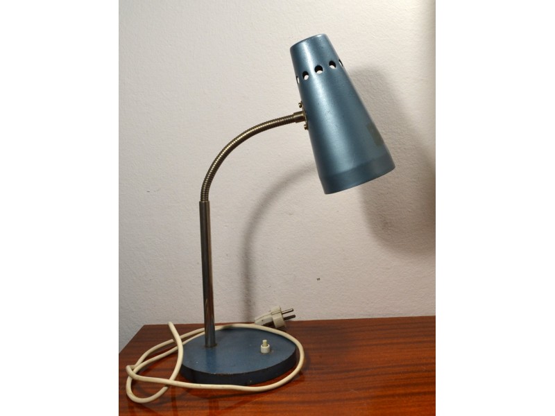 Lampa stona space age mid century plava