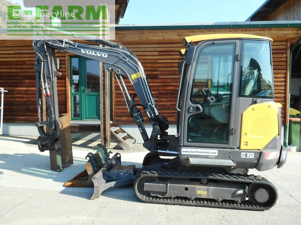 Volvo ec35d ( 3.520kg ) powertilt + hydr. sw + 3 löffe bager točkaš