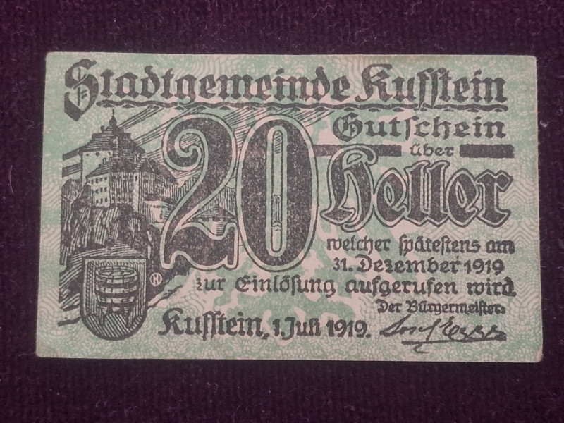 Austrija 20 Helera 1919 Kufstein