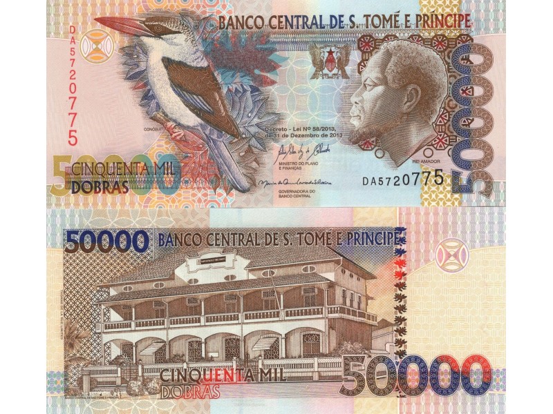 Sao Tome e Principe 50.000 Dobras 1996/2013 UNC, P-68