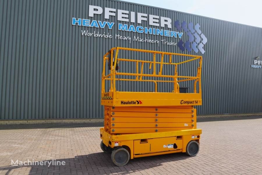 Haulotte Compact 14 Electric, 14m Working Height, 350kg Cap makazasta platforma