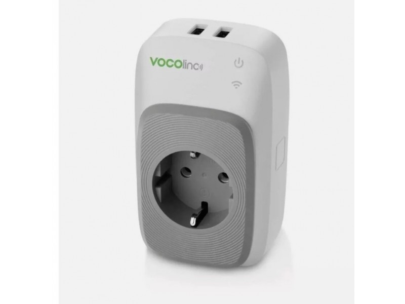 VOCOlinc Smart adapter, 2x USB port + noćno svetlo