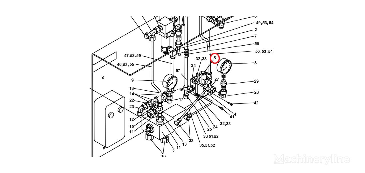 VALVE Caterpillar 5352092 / 535-2092 / 4027321 / 6001750 za Caterpillar RH340 6018 6030 6040 6050 6060 bagera