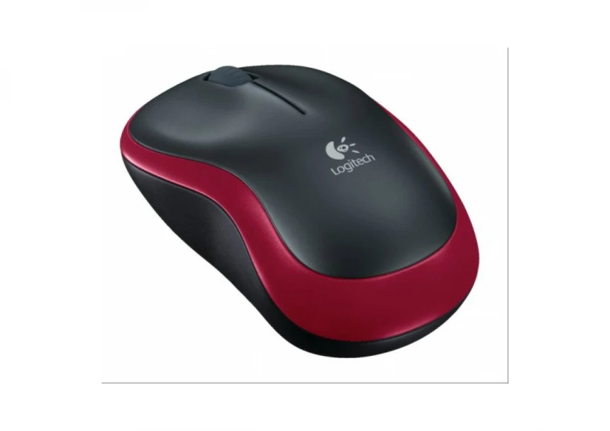 Logitech M185 Wireless Mouse for Notebook Red