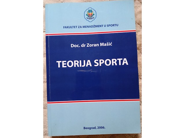 Doc. dr Zoran Mašić - Teorija sporta