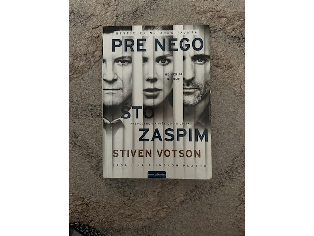 Pre nego što zaspim - Stiven Votson