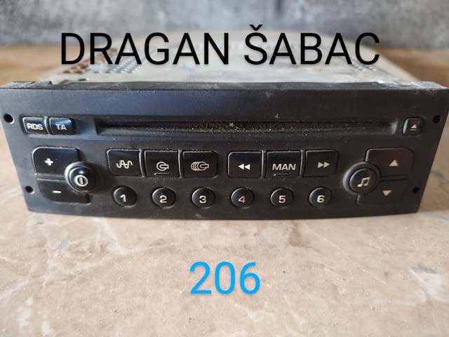 PEUGEOT 206 radio