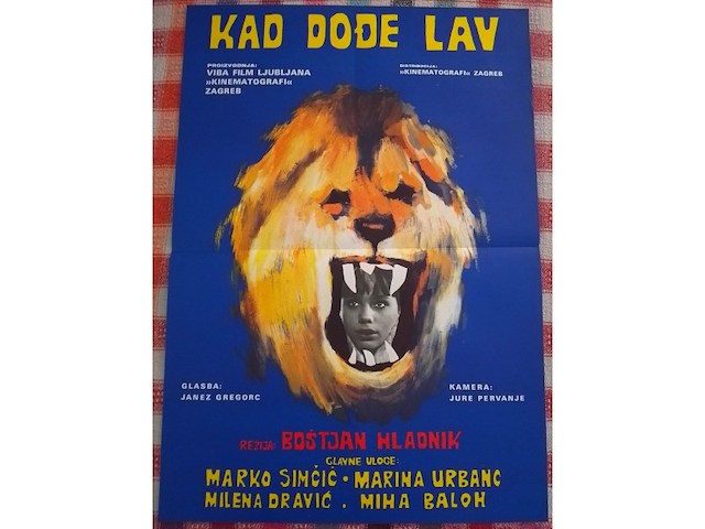 plakat KAD DOĐE LAV