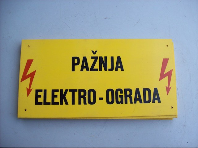 Plasticne plocice ELEKTRO-OGRADA,10 komada(10,5 x 21 cm