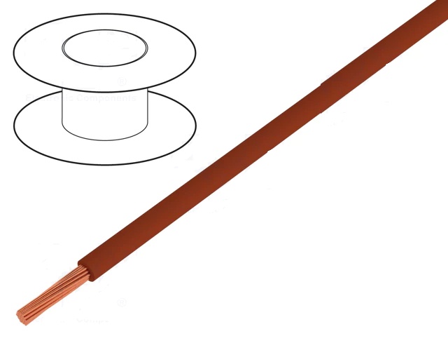 Provodnik H05V-K 0.50mm2 (PVC izolacija) braon