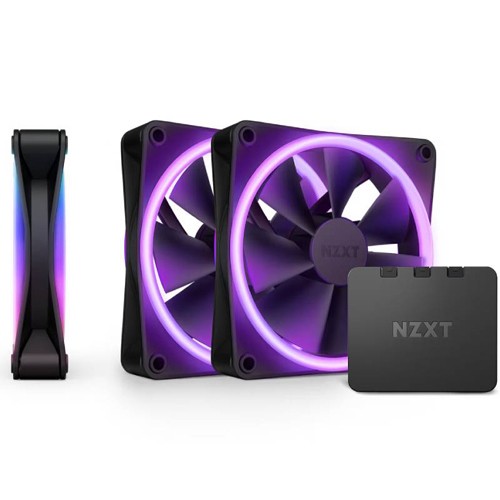 NZXT F120 RGB DUO Triple Pack 3x120mm PWM ventilatori + kontroler RF-D12TF-B1