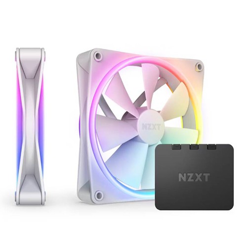 NZXT F140 RGB DUO Twin Pack 2x140mm PWM ventilatori + kontroler RF-D14DF-W1