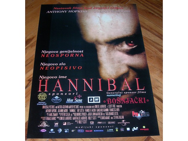 Hannibal (Anthony Hopkins) - filmski plakat