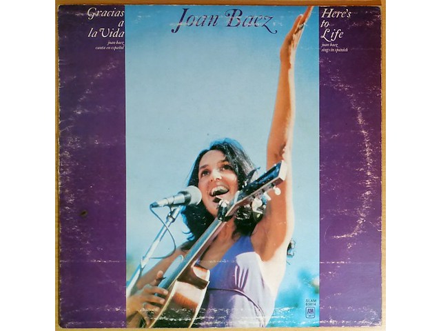 LP JOAN BAEZ - Gracias a la Vida (1985) 1. pres, VG/VG-