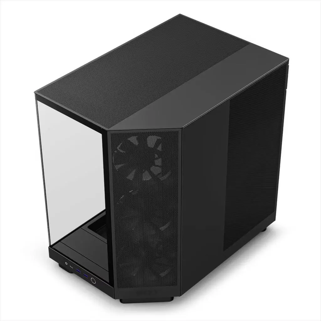 NZXT kućište atk srednji toranj h6 protok sa prozorom + bočna i gornja mreža 3kf120k protok vazduha 120 mm ventilatori, 1kusb 3.2 Tipec, 2k usb