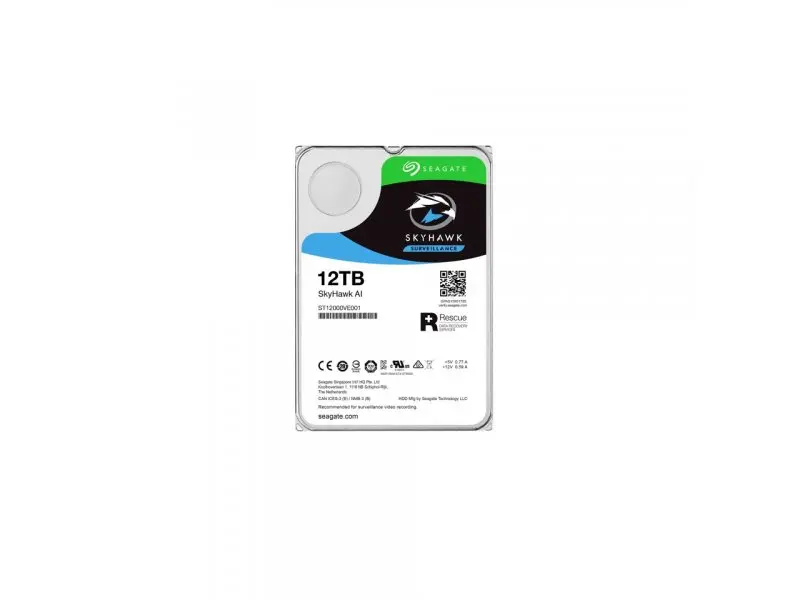 SEAGATE ST12000VE001 HDD Desktop SkyHawk AI (3.5'/ 12TB/ SATA 6Gb/s / rpm 7200)