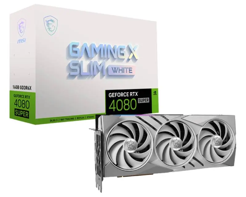 MSI nVidia GeForce RTX 4080 SUPER 16GB 256bit RTX 4080 SUPER 16G GAMING X SLIM WHITE grafička karta