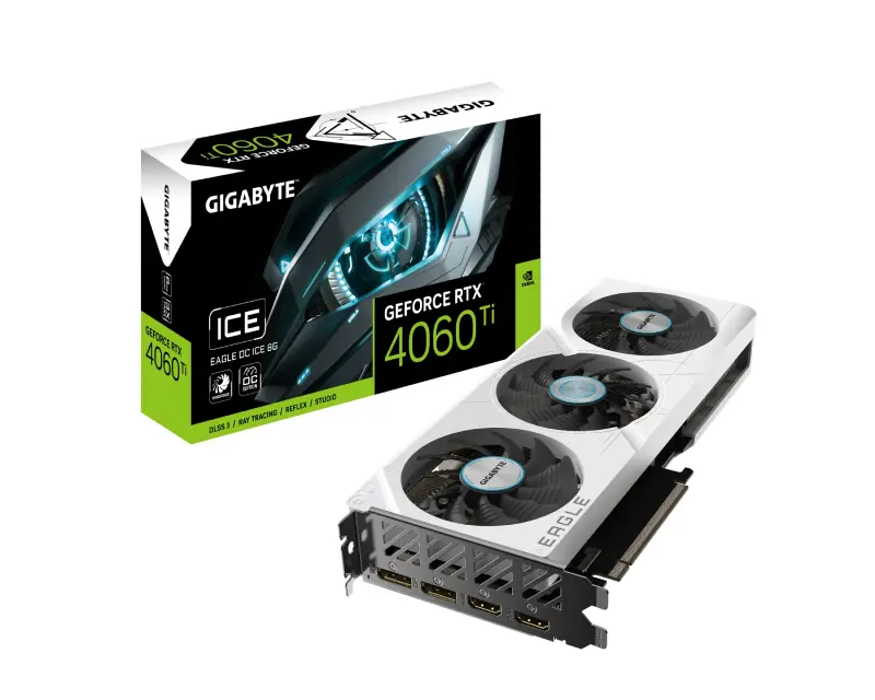 GIGABYTE nVidia GeForce RTX 4060 Ti 8GB 128bit GV-N406TEAGLEOC ICE-8GD grafička karta