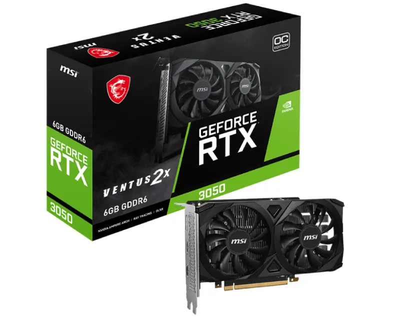 MSI nVidia GeForce RTX 3050 6GB 96bit RTX 3050 VENTUS 2X 6G OC grafička karta