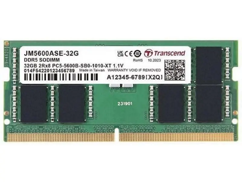 TRANSCEND JM5600ASE-32G RAM memorja SODIMM DDR5, 32GB, 5600MT/s