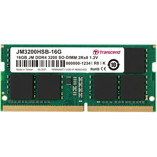 TRANSCEND JM3200HSB-16G RAM memorja SO-DIMM DDR4 16GB 3200MHz