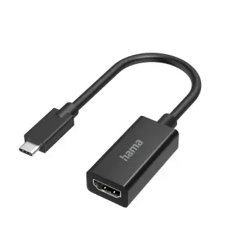 Hama 00200315 Adapter za video kablove, USB tipa C, HDMI, Crni