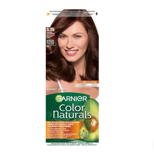 Garnier Color Naturals 5.25 boja za kosu svetlo opal smeđi mahagoni