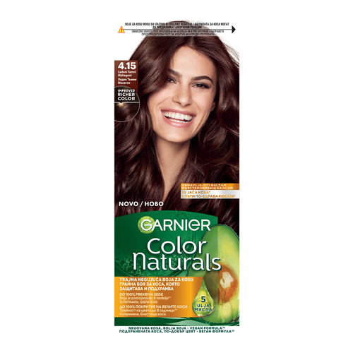 Garnier Color Naturals 4.15 boja za kosu ledeni tamni mahagoni