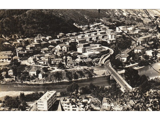 Crno Bela Razglednica Konjic 1967.