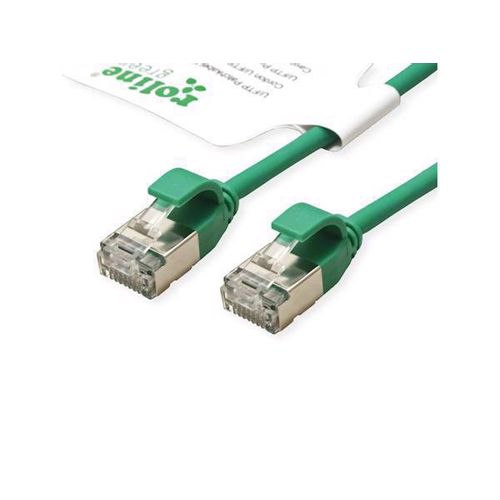 Secomp Roline GREEN U/FTP Data Center PatchCord 6A Slim LSOH zeleni 3.0m