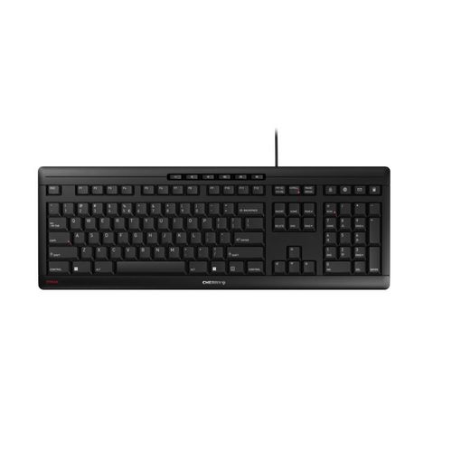 Cherry Stream Ultra tiha vodootporna tastatura, USB, YU, crna