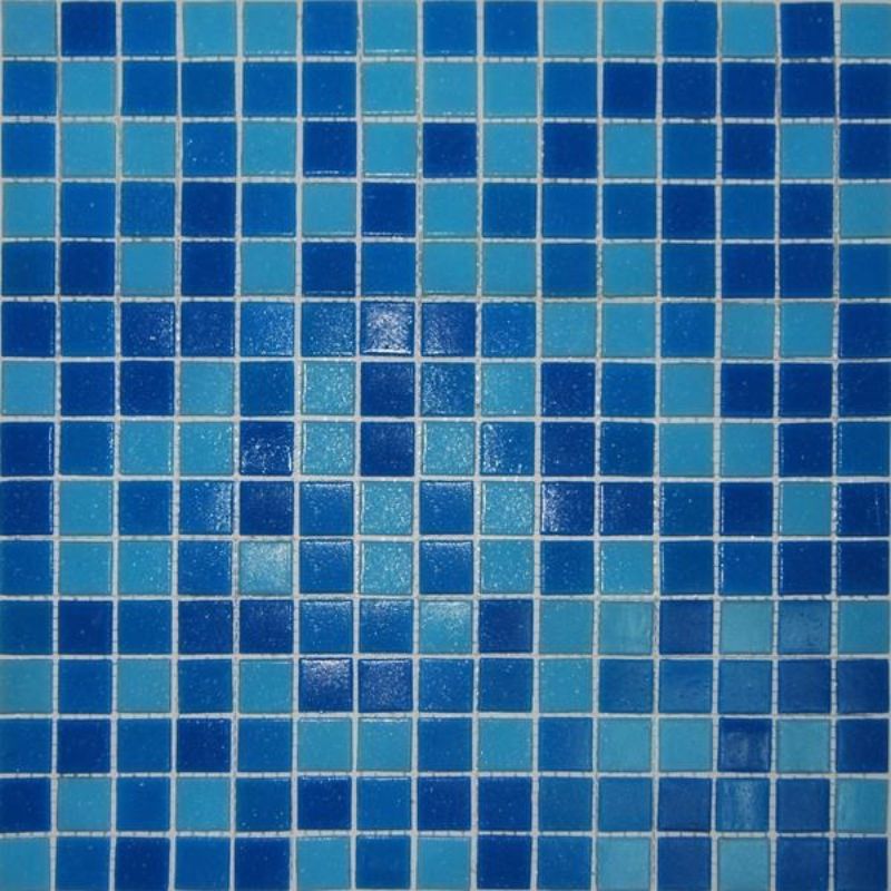 Glass Mosaic Mix AB Blue 33x33