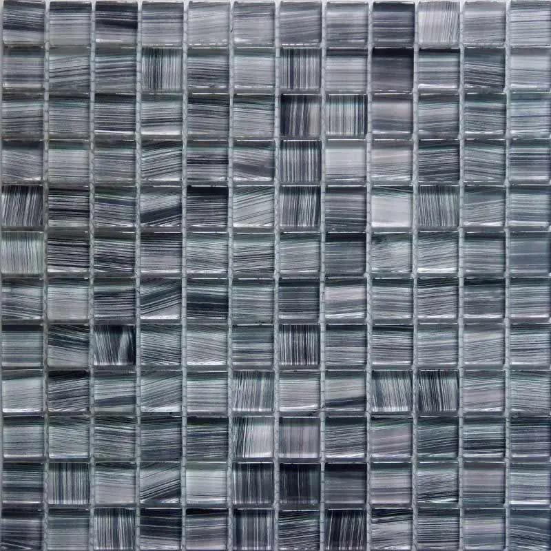 Mosaic Black-Grey Stakleni Mozaik 30x30