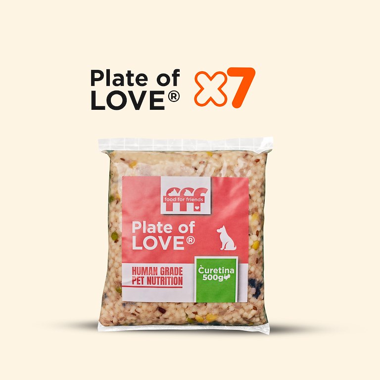 PLATE OF LOVE®️ ĆURETINA (500G) BUNDLE X7 – ZA PSE