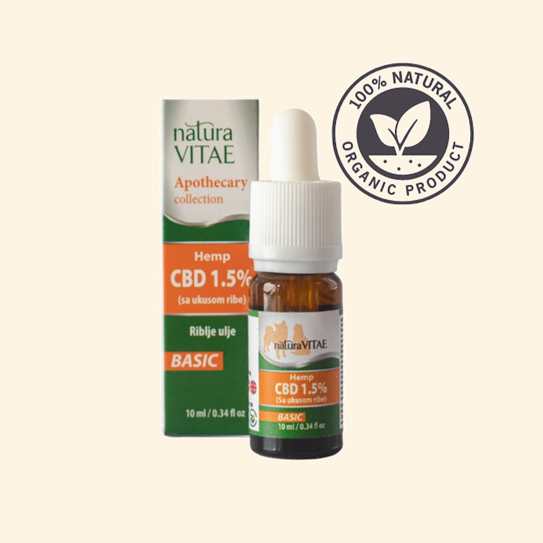 10% NATURA VITAE CBD ULJE SA UKUSOM PILETINE – 10 ML